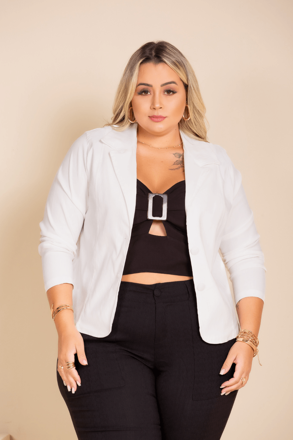 Blazer Camille Plus Size - Chic e Elegante