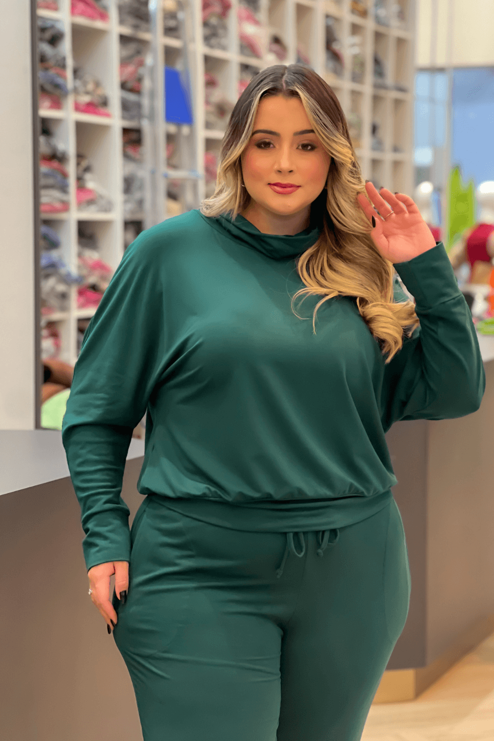 Conjunto Inverno Manga Morcego plus Size - Chic e Elegante